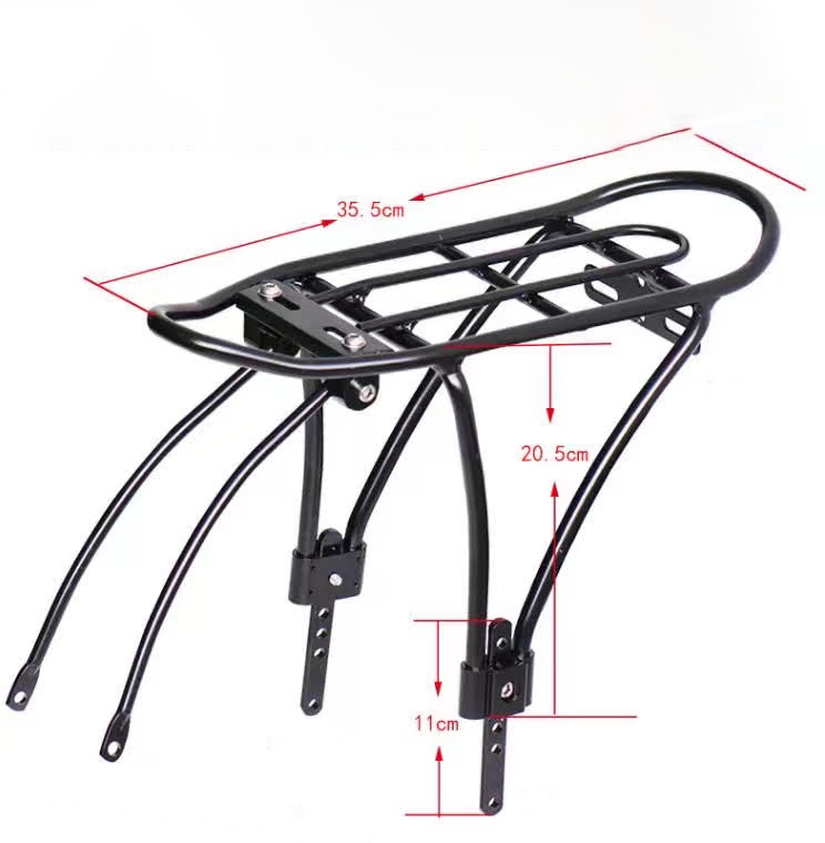 Adjustable Rear Rack for 16-20" Wheels, Light weight, for Foldable Bike ...