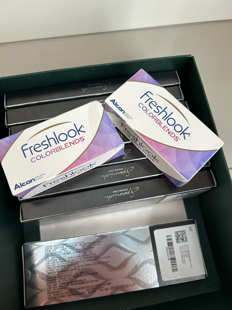 Alcon Freshlook Colorblends Monthly Contact Lens (-3.75 Brown), Beauty ...