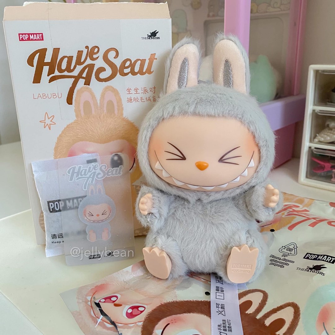 Authentic/Official Labubu v2 Have a Seat - HEHE, Hobbies & Toys, Toys ...