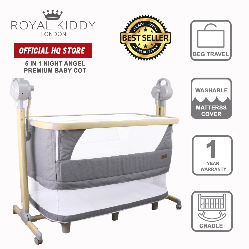 Babycot & Playpen Royale Kiddy London 5in1, Babies & Kids, Baby Nursery ...