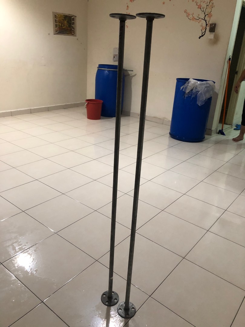 Bar besi palang besi hanger ampai baju, Furniture & Home Living, Home ...