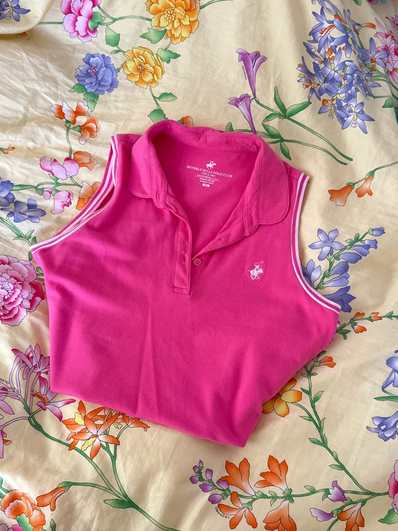 beverly hills polo club top sleeveless golf shirt, Women's Fashion ...
