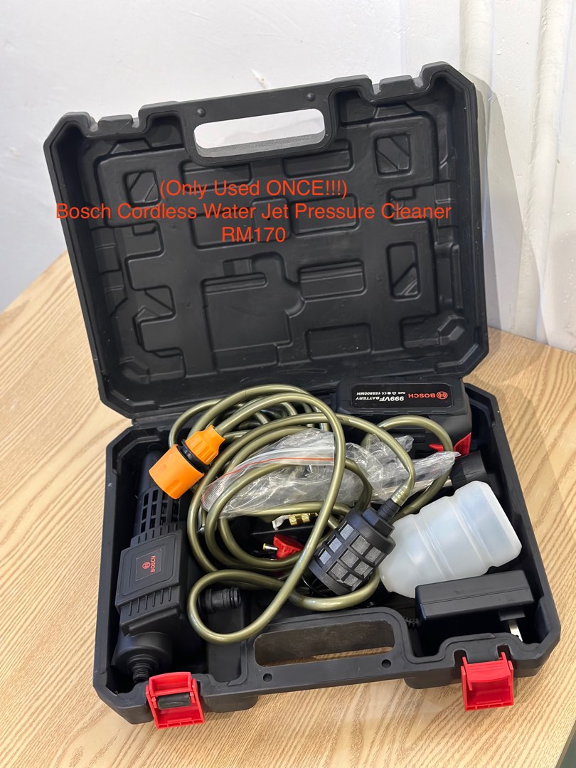 Bosch Cordless Water Jet Pressure Cleaner, Furniture & Home Living ...