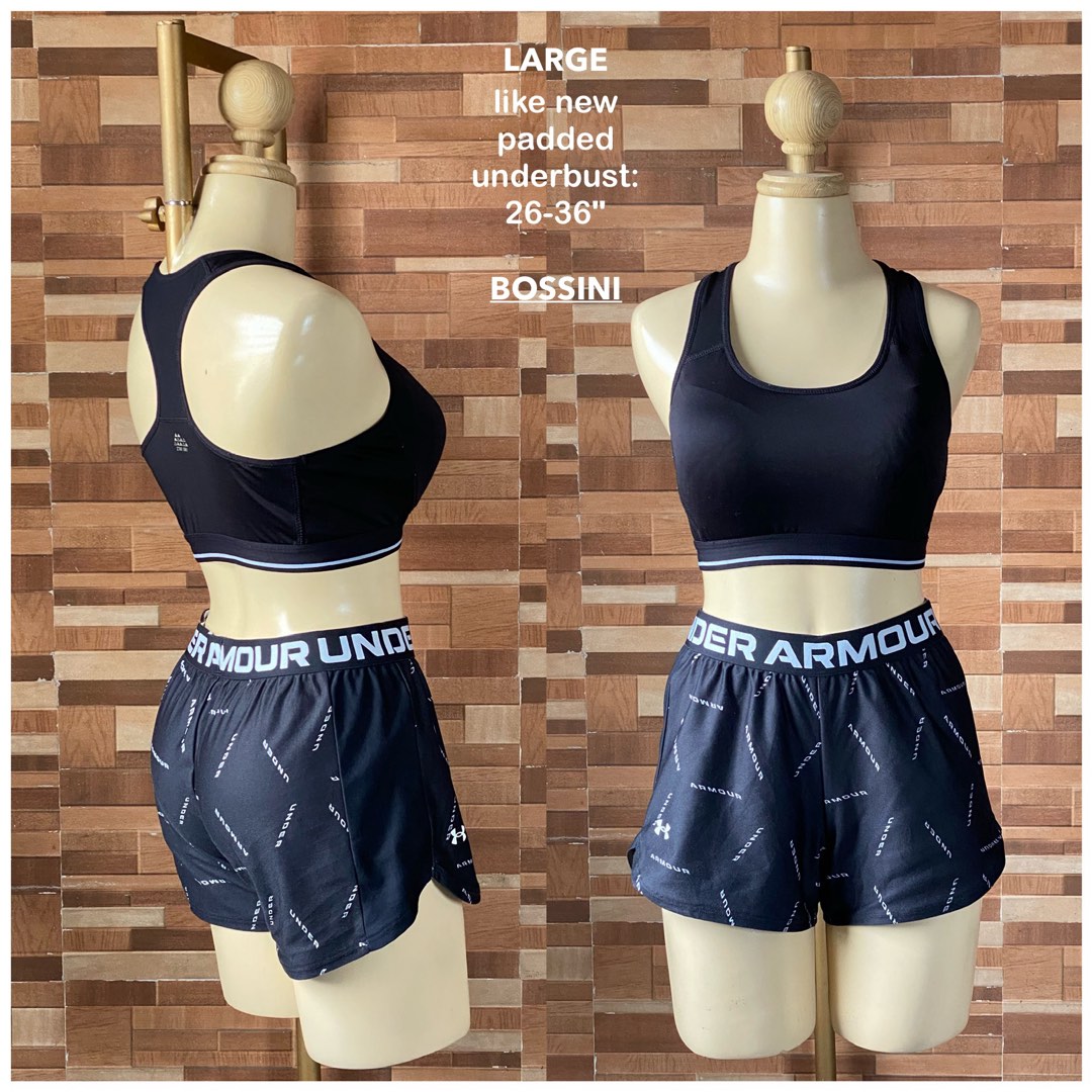 BOSSINI ZTAY DRY BLACK SPORTS BRA, Women's Fashion, Activewear on Carousell