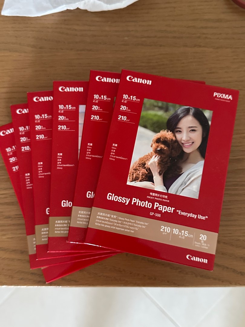 Canon相紙 4R 光面, 6 x 20 張, 電腦＆科技, 打印機及影印機 - Carousell