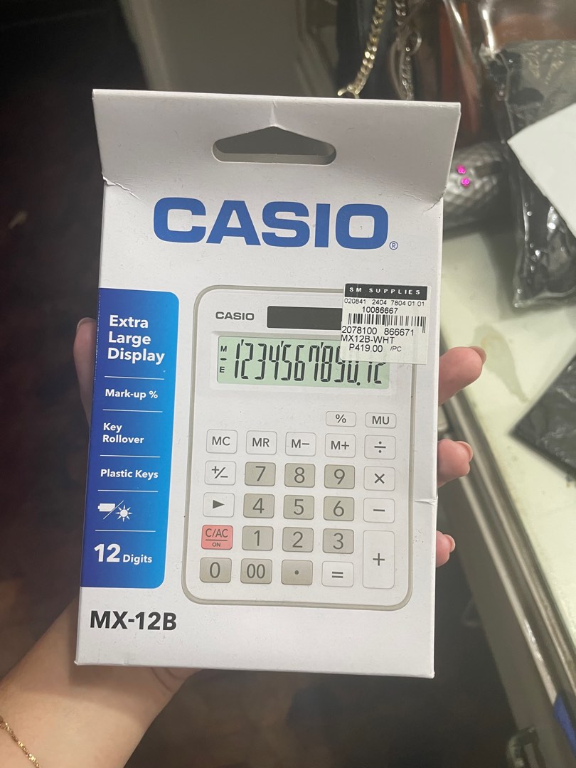 Casio Calculator MX-12B, Computers & Tech, Office & Business Technology ...