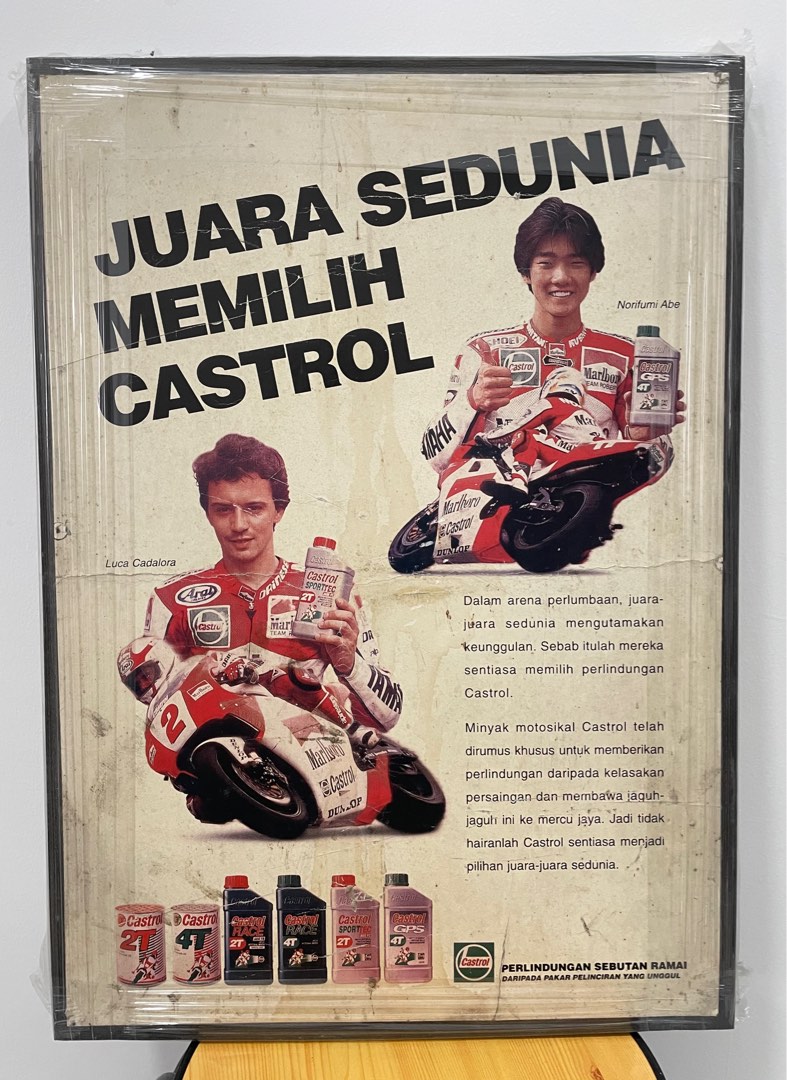 Castrol Engine Oil Poster, Hobbies & Toys, Collectibles & Memorabilia ...