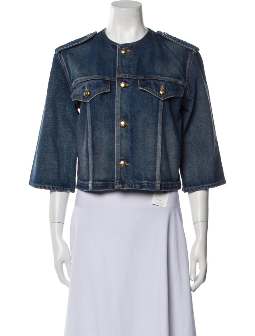 CELINE DENIM JACKET, Luxury, Apparel on Carousell