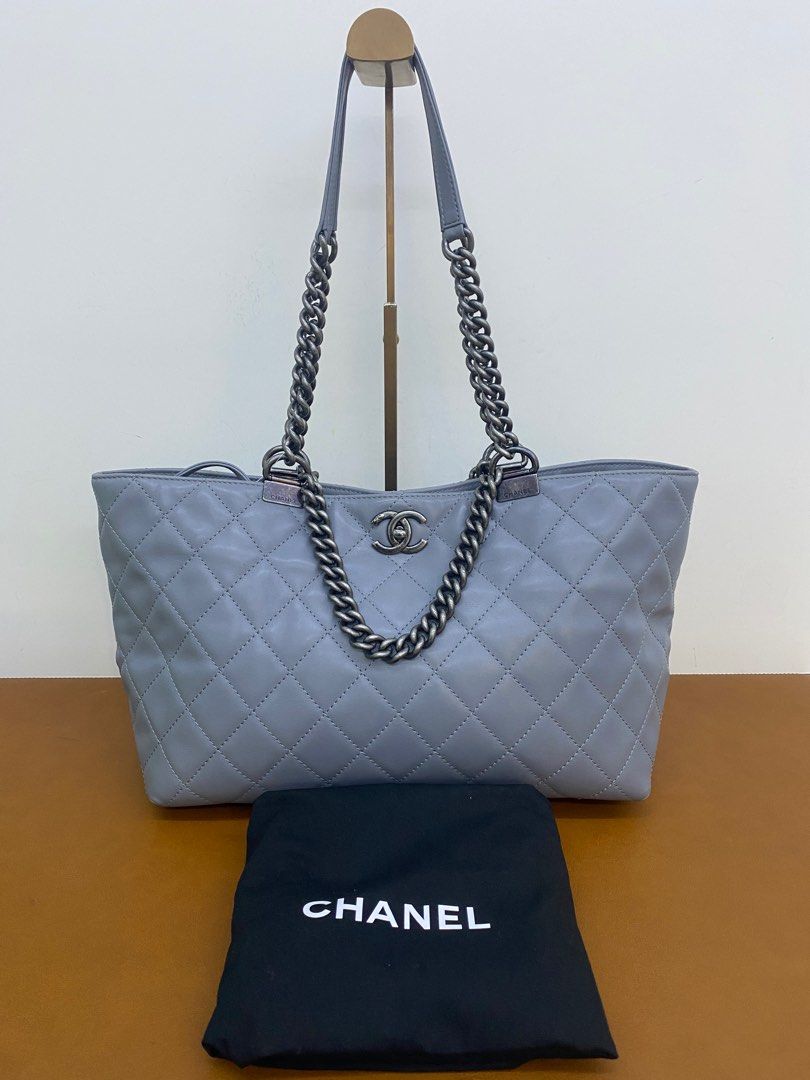 CHANEL TIMELESSS CLASSIC TOTE GREY CALFSKIN LEATHER RHT 20323234 ...