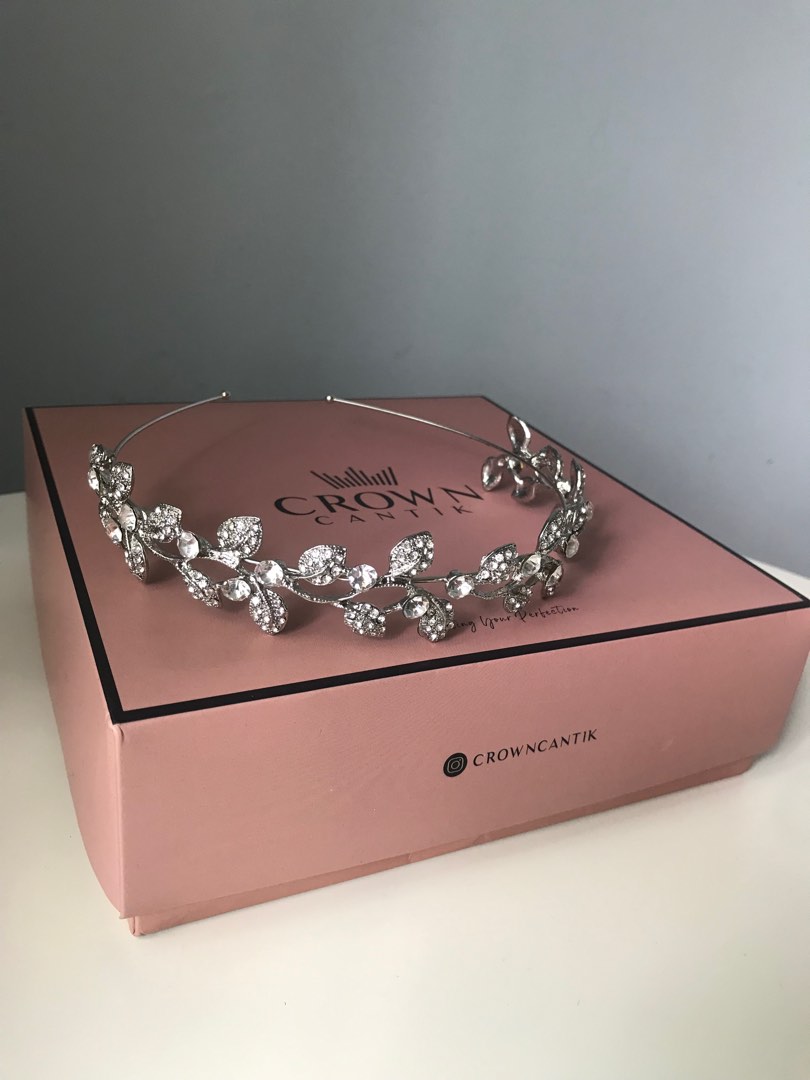 Crown Tunang Nikah Silver Simple Free Box & Wedding Checklist ...