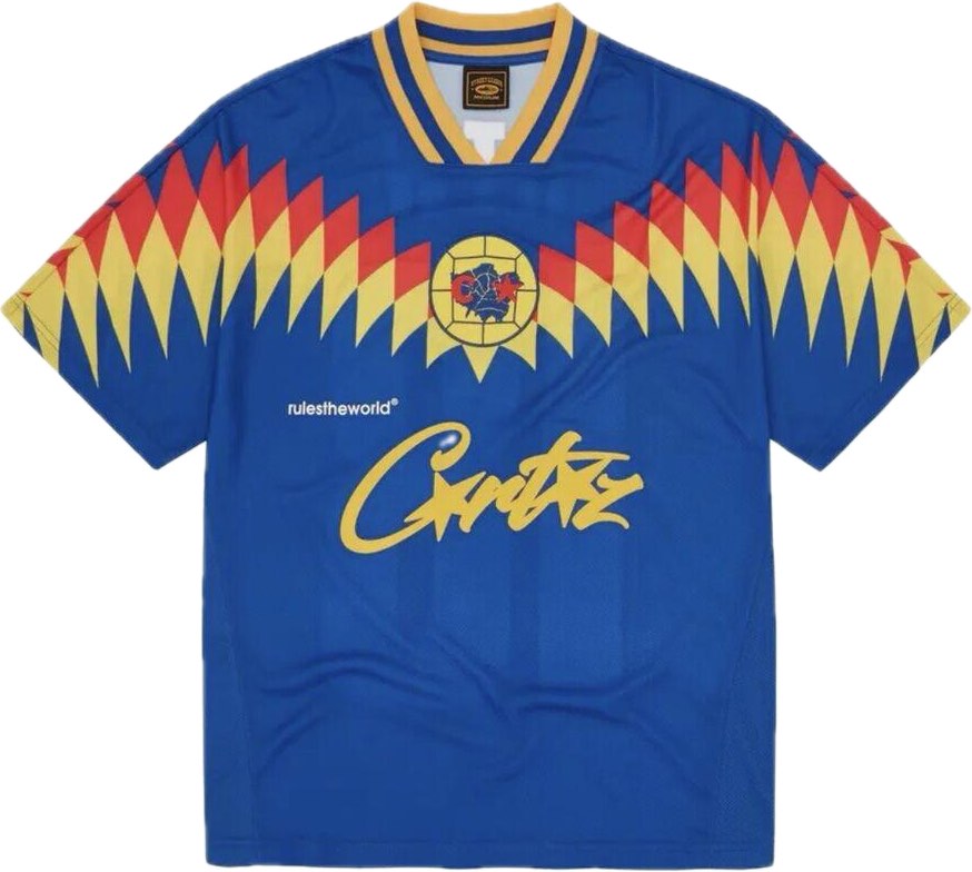 CRTZ CORTEIZ CLUB RTW BLUE FOOTBALL SOCCER JERSEY, Men's Fashion, Tops ...