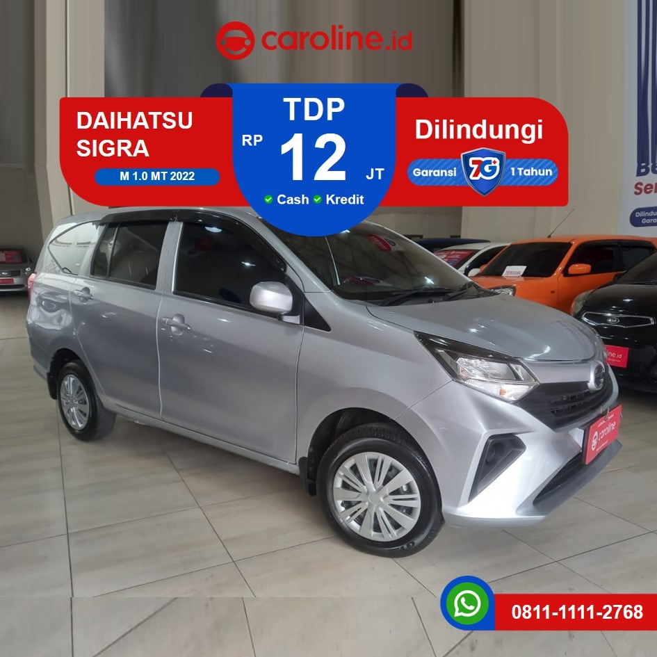 Daihatsu Sigra M 1.0 MT 2022 Mobil Bekas TDP Ceper Cimahi, Mobil ...