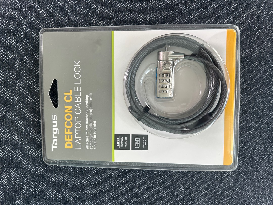 DEFCON CL Laptop Cable Lock, Computers & Tech, Parts & Accessories ...