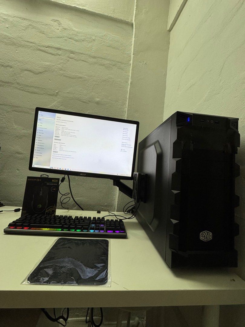 Acer Monitor CPU set + mouse & keyboard, Computers & Tech, Desktops on ...