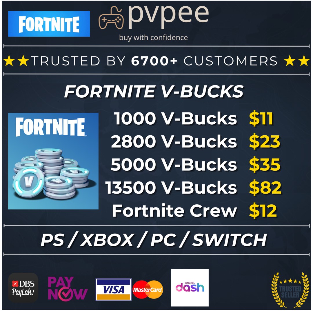 Fortnite Vbucks Topup, Video Gaming, Gaming Accessories, In-Game ...