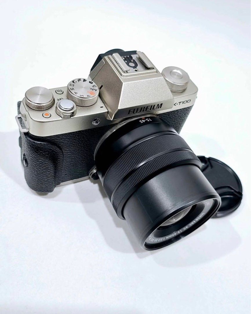 Fujifilm XT-100 Camera c/w Kit Lens, Photography, Cameras on Carousell
