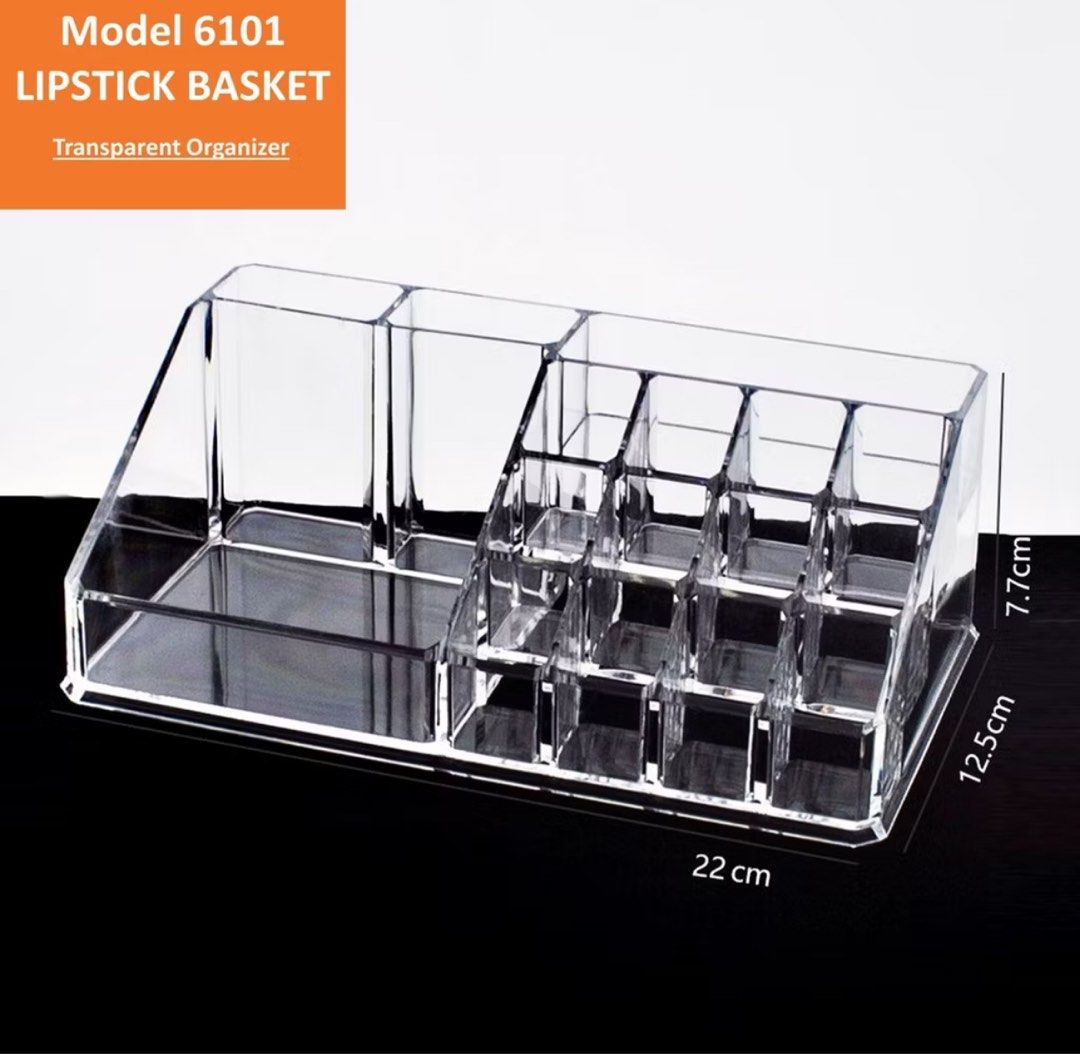 Full Acrylic cosmetics Stackable storage box drawer-type Jewelry ...