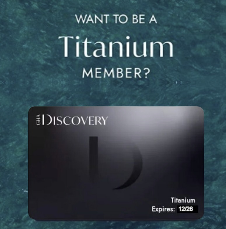 GHA Titanium Membership (Valid till 1/2028) Discovery Global Hotel ...