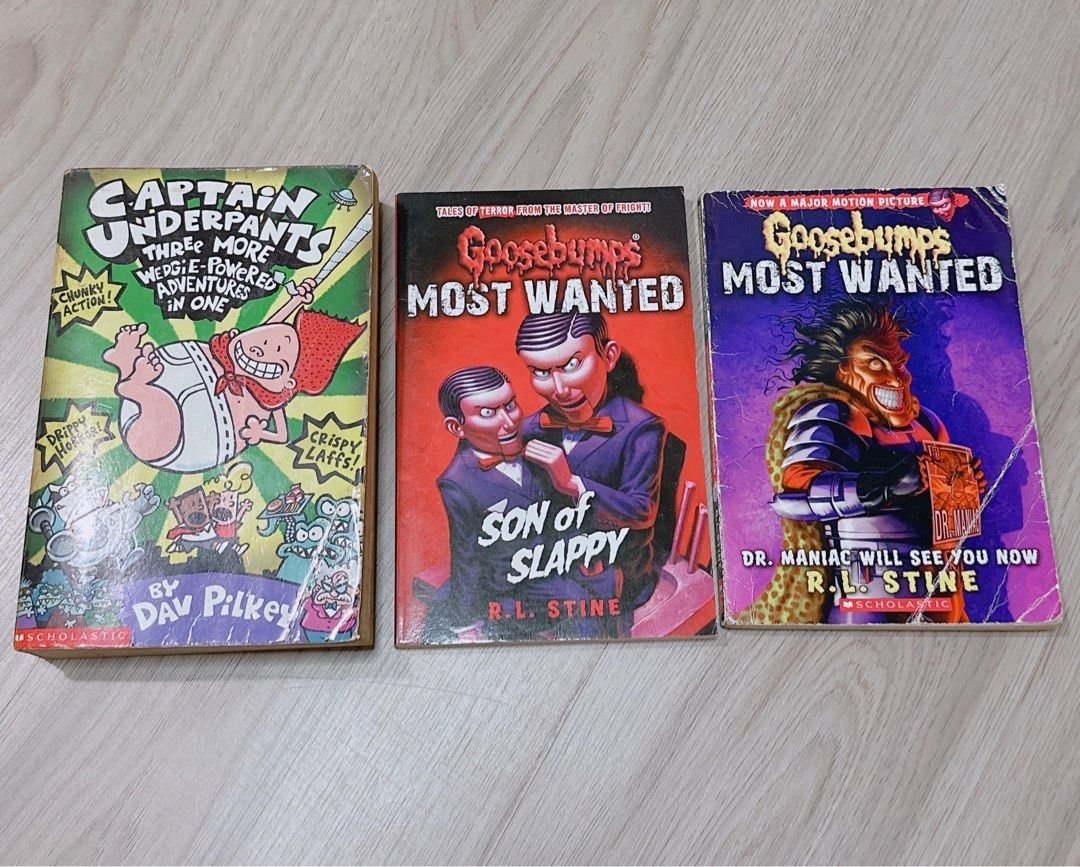 Goosebumps Most Wanted R.L. Stine Children Book Scary Captain ...