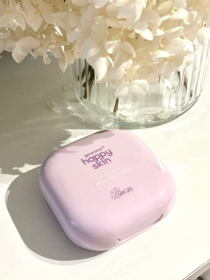 Happy Skin - Weightless Pressed Powder spf 20 in Light Beige, Beauty ...