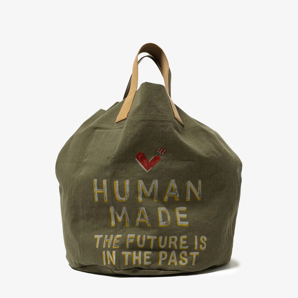 Human Made Tote Bag Olive Drab, Women's Fashion, Bags & Wallets, Tote ...