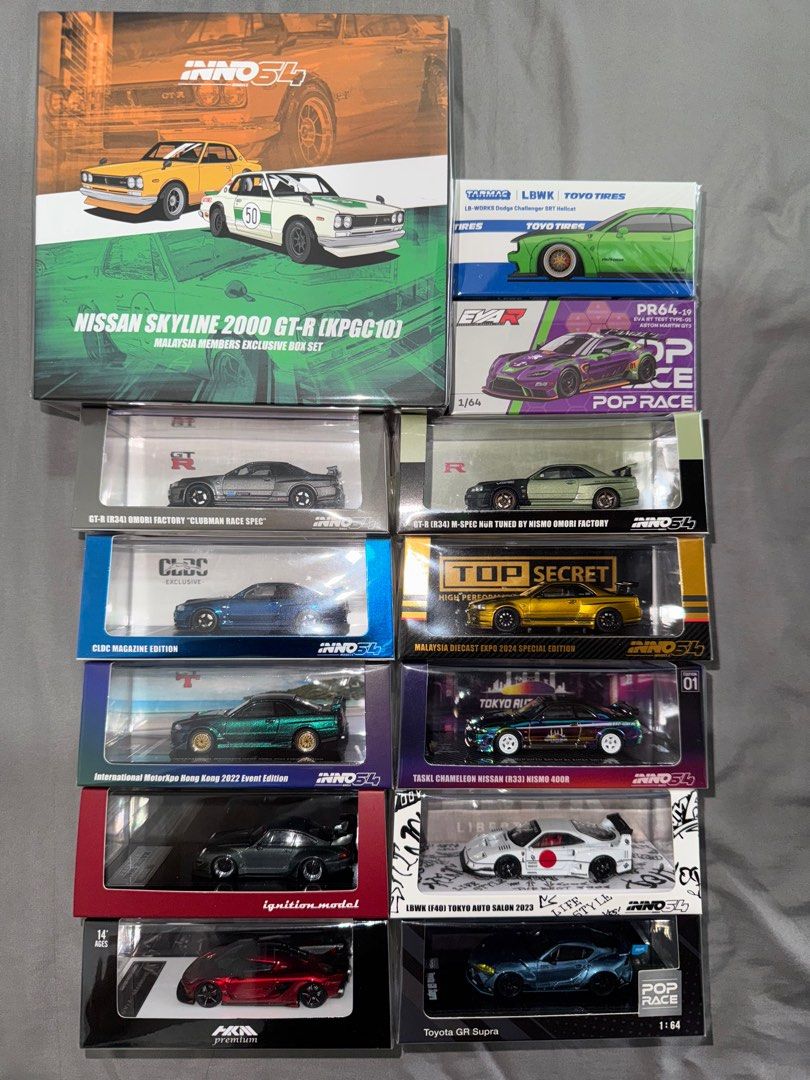 Inno64, Pop Race, Ignition Model (Limited Edition) HKM Nissan Skyline ...