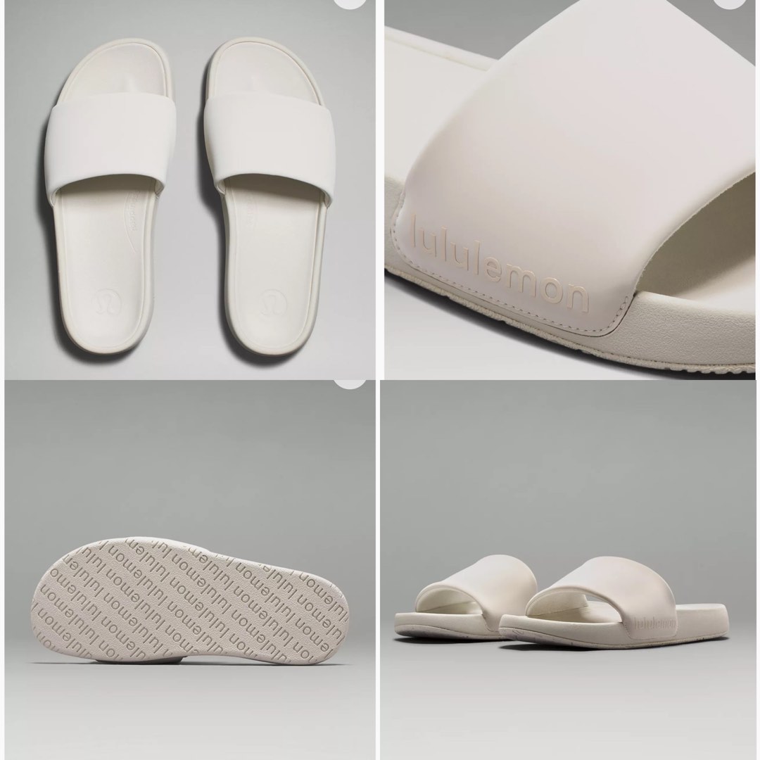 lululemon restfeel slide bone US 5, Women's Fashion, Footwear, Flats ...