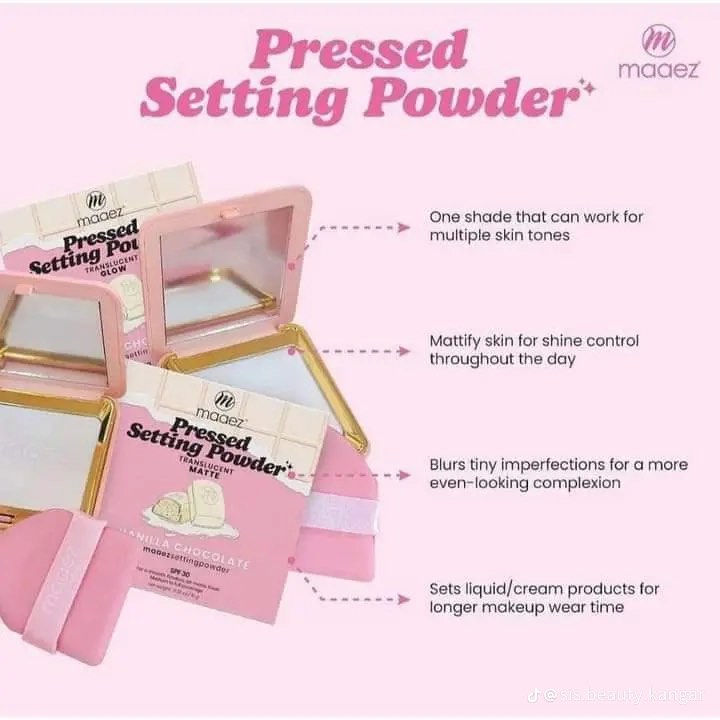 Maez pressed powder (cookie crunch), Beauty & Personal Care, Face ...