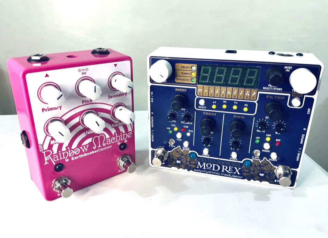Modulation Machines Set (EQD Rainbow Machine V2 & EHX ModRex), Hobbies ...