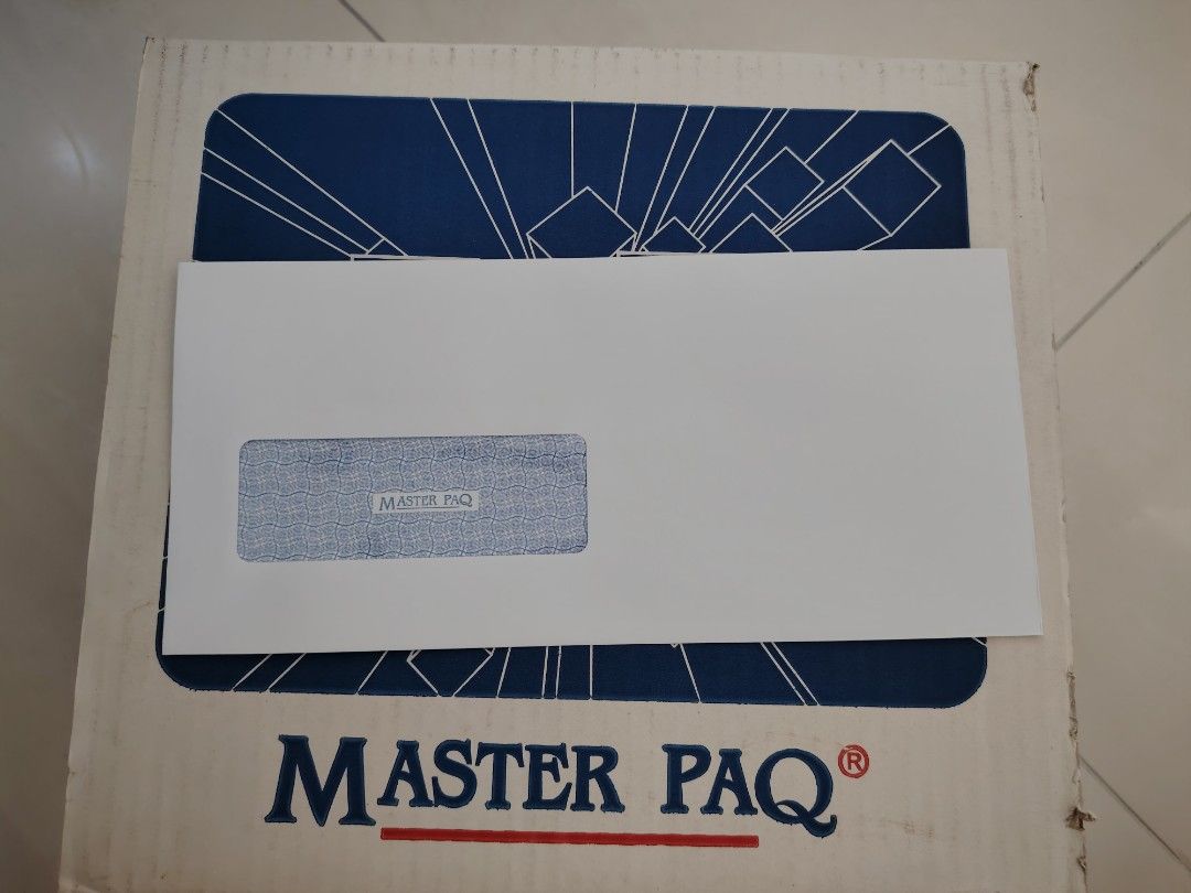 Master PAQ Window Evelope, Everything Else, Others on Carousell