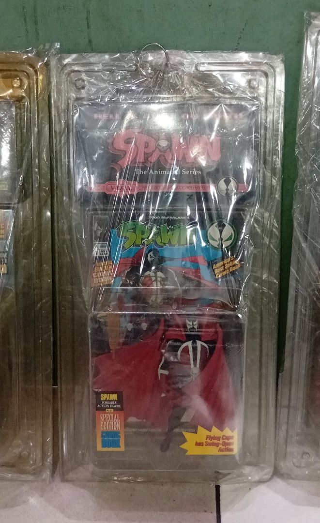 mcfarlane spawn series 1 variant figures with vhs tapes set 5 pcs ...