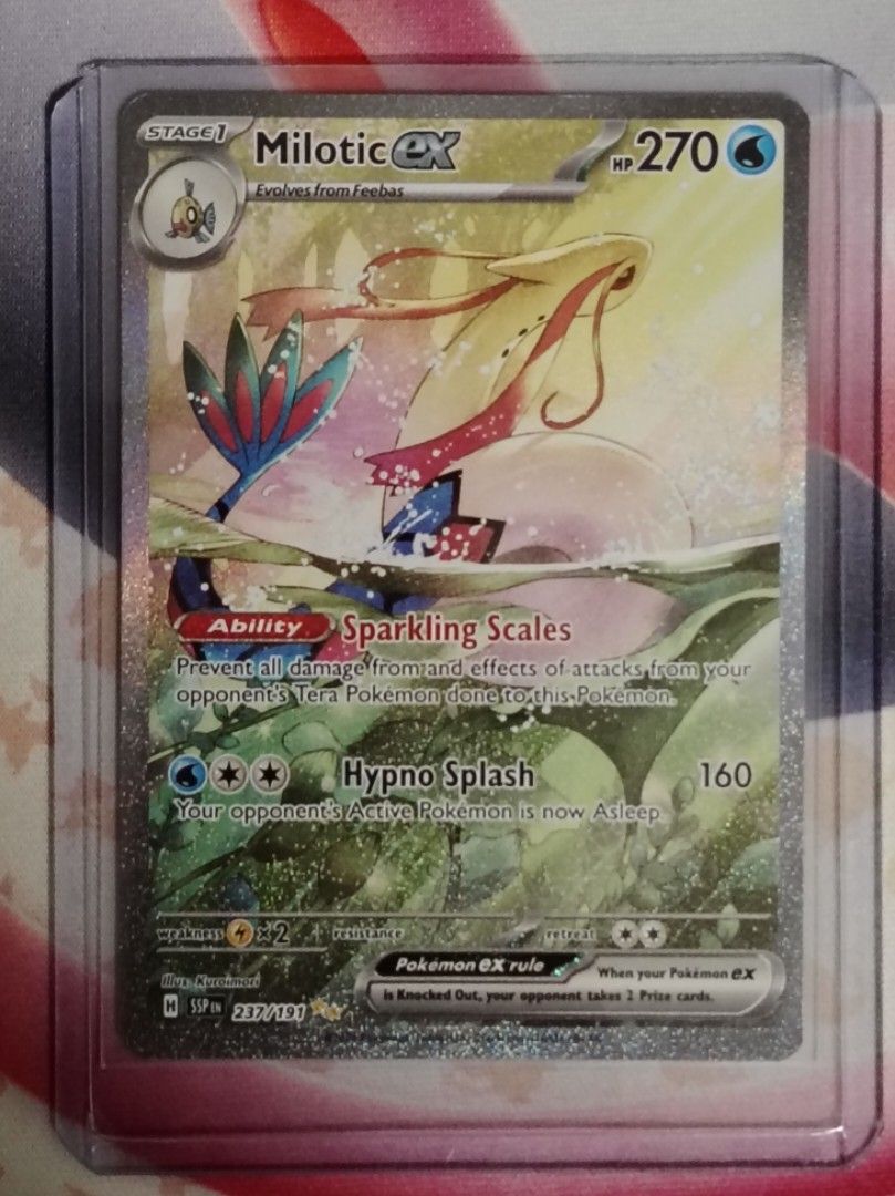 Milotic SIR Surging Sparks Pokémon Trading Card NOT Pikachu Charizard ...