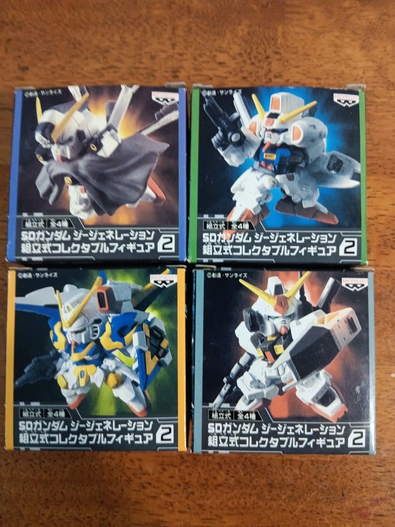 Mini Gundam figure set of 4, Hobbies & Toys, Toys & Games on Carousell