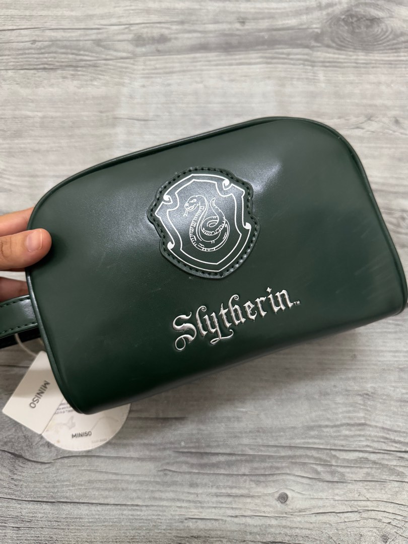 MINISO HARRY POTTER POUCH SLYTHERIN, Women's Fashion, Bags & Wallets ...