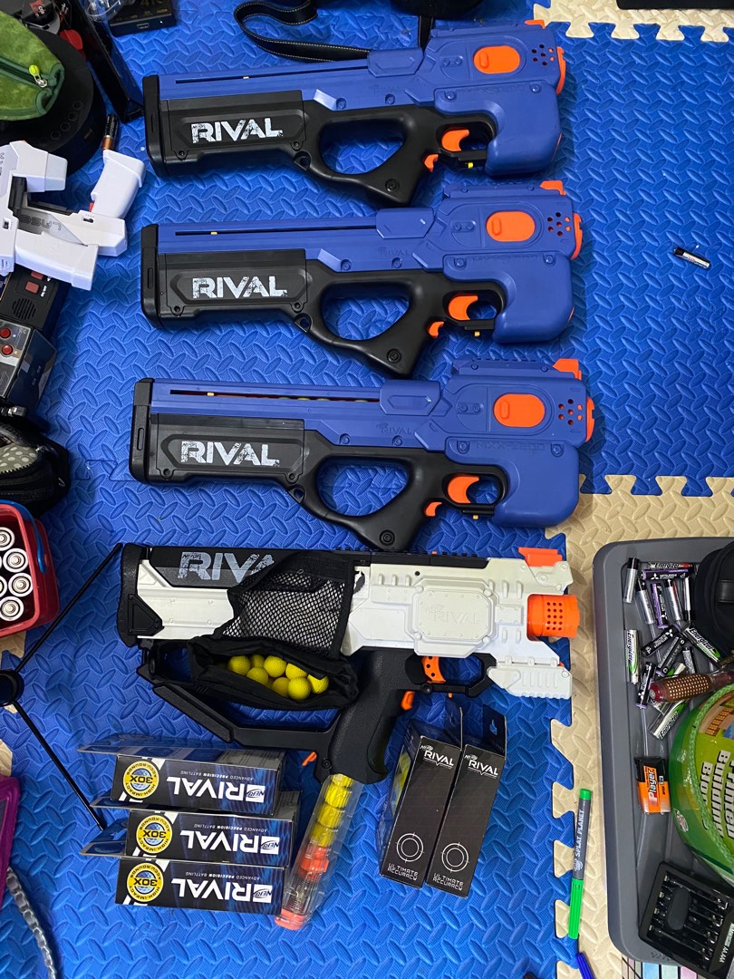 Nerf Rival Set 4 Guns 200+ Bullets, Hobbies & Toys, Toys & Games on ...