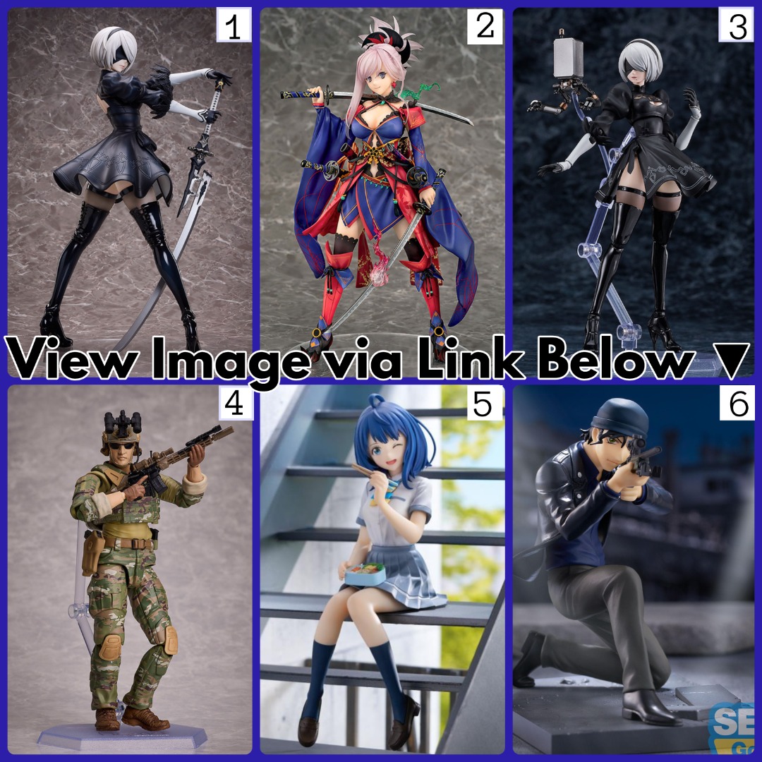 NieR:Automata Ver1.1a 2B Fate/Grand Order Saber/Musashi Miyamoto figma ...