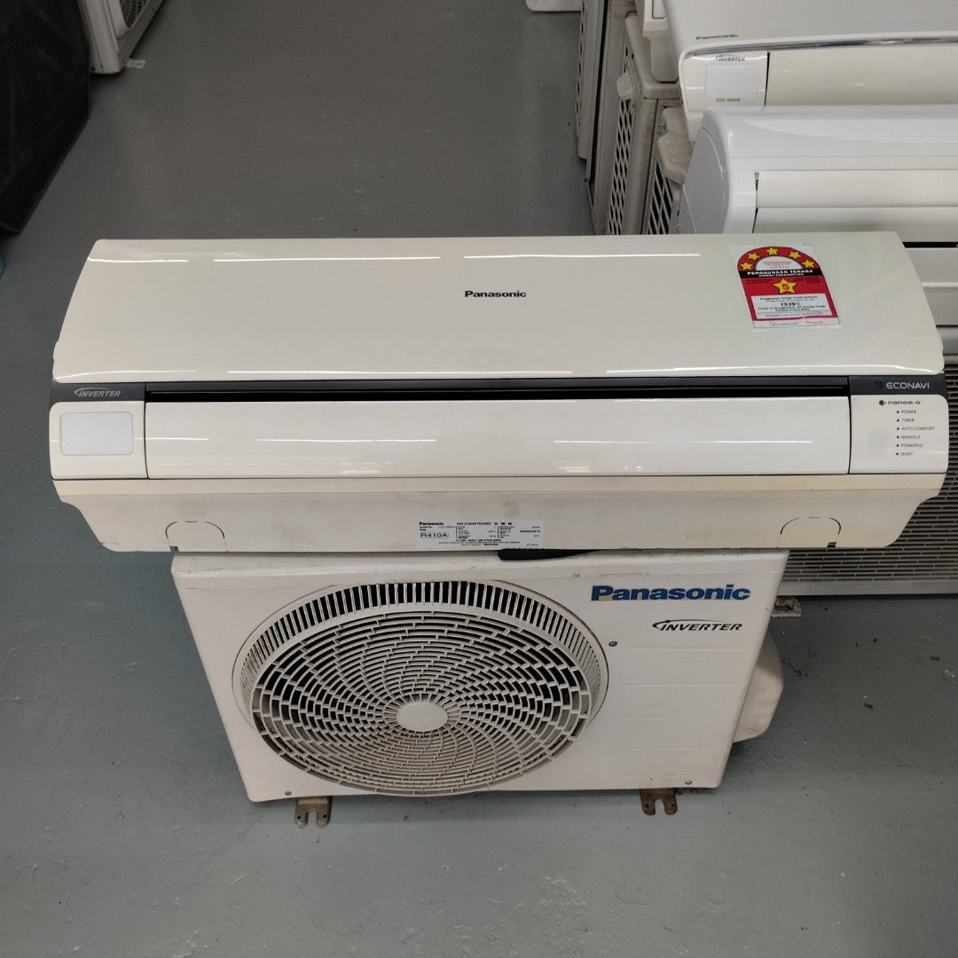 Panasonic Inverter 1Hp Used Aircond R410A, TV & Home Appliances, Air ...