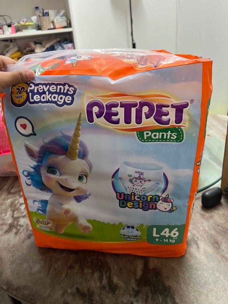 PETPET diapers L size new, Babies & Kids, Bathing & Changing, Diapers ...