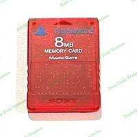 Playstation 2 Memory Card 8MB Crimson Red, Video Game, Aksesori di ...