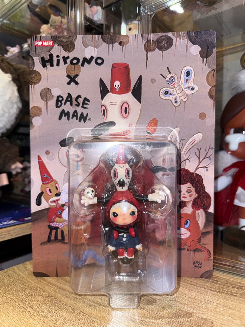 Popmart Hirono x Base man figure, Hobbies & Toys, Toys & Games on Carousell