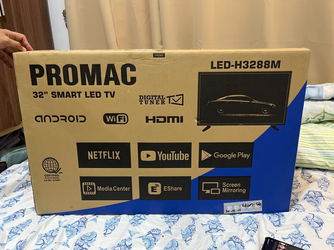 Promac 32” Smart LED TV, TV & Home Appliances, TV & Entertainment, TV on Carousell
