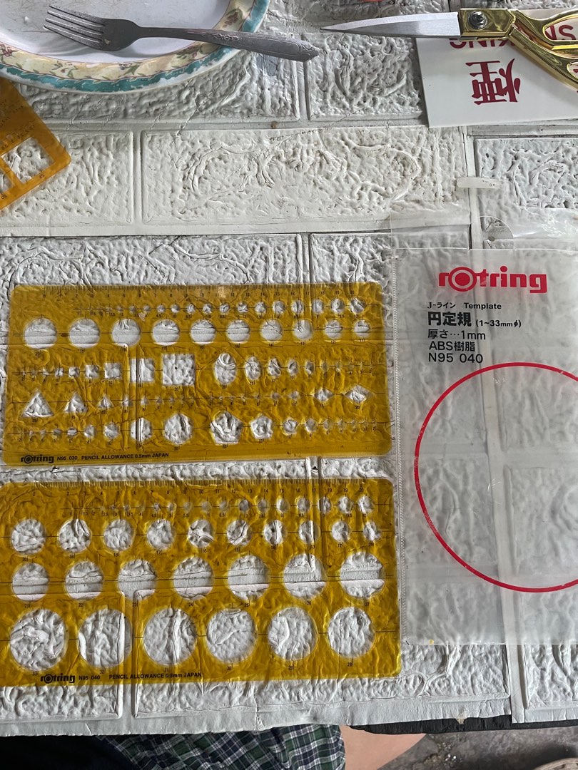 Rotring Circle Ruler Templates 1-33mm, Hobbies & Toys, Stationary ...