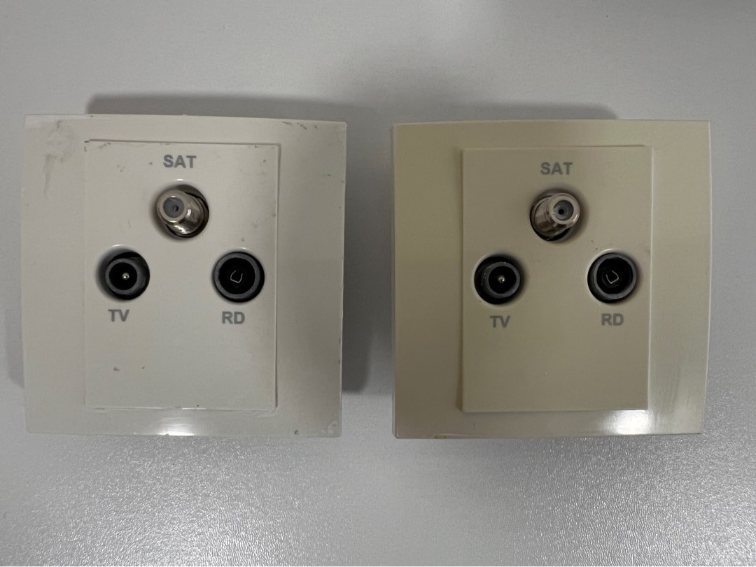 SAT/TV/RD WALL SOCKET, TV & Home Appliances, Electrical, Adaptors ...