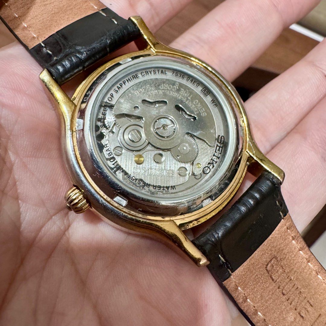 Seiko Textured Dial Classic 23Jewels Automatic Dress Watch, Men's ...