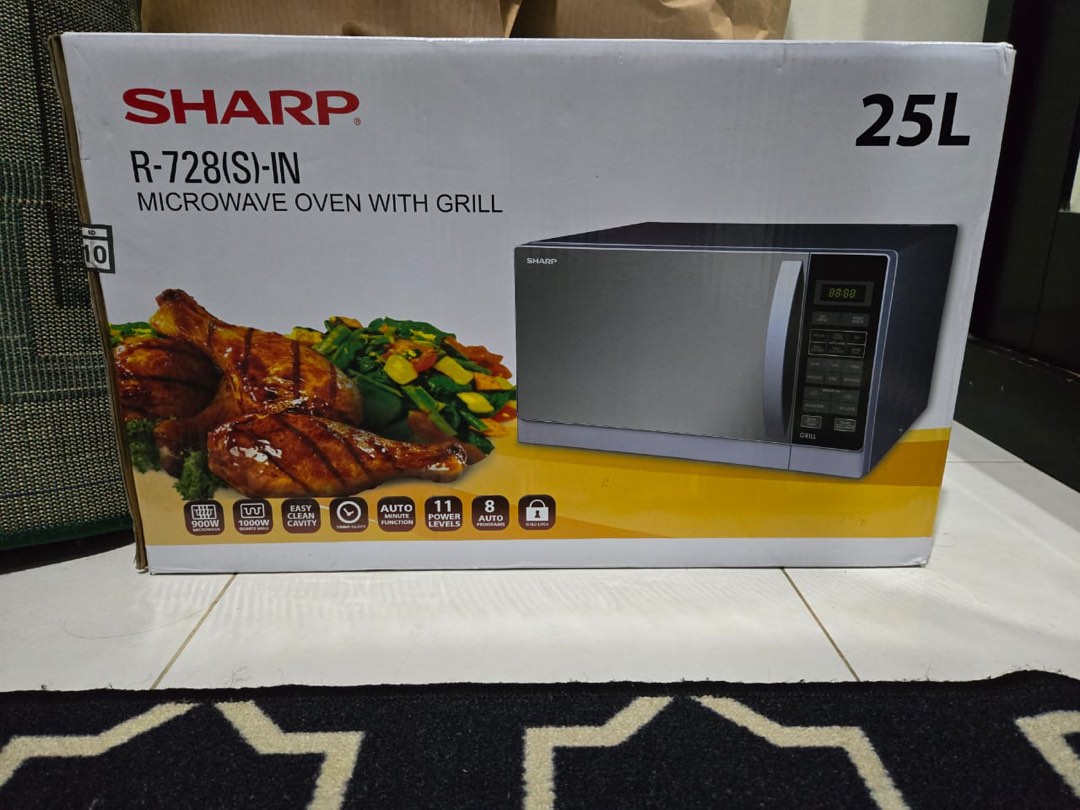 SHARP R728 Compact Grill Microwave oven 25L, Kitchen & Appliances di ...