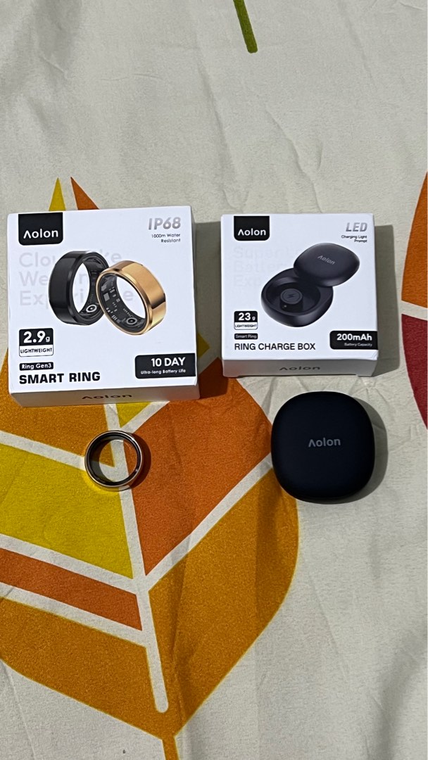 Smart Ring IP68 Aolon ORIGINAL FULLSET, Fesyen Pria, Aksesoris, Lainnya ...
