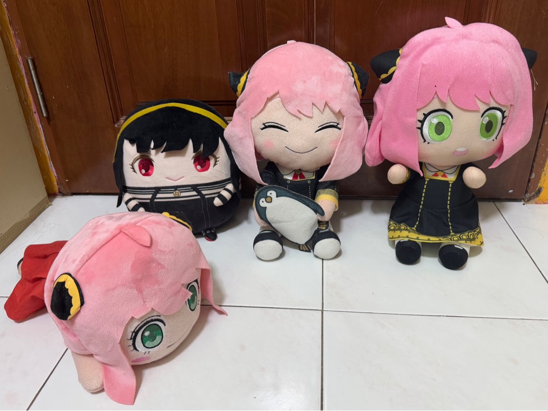 (Sell in set) Spy x Family Anya Forger Yor Forger Plushie Sega, Hobbies ...