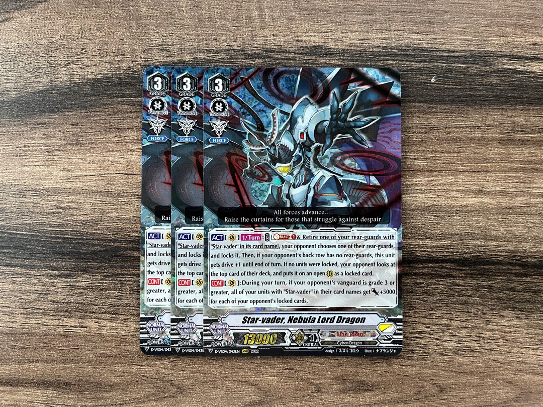 Star-vader, Nebula Lord Dragon RRR - Cardfight Vanguard English, Hobbies & Toys, Toys & Games on ...