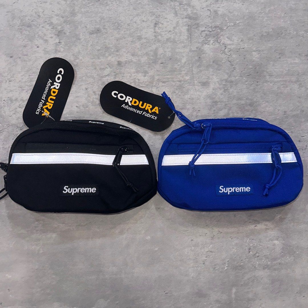 SUPREME MINI SIDE REFLECTIVE BAG BLACK/RED/BLUE (FW24), Men's Fashion ...