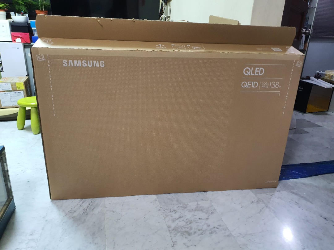 TV Carton Box 55" Empty Samsung Prism LG Cardboard, Furniture & Home ...